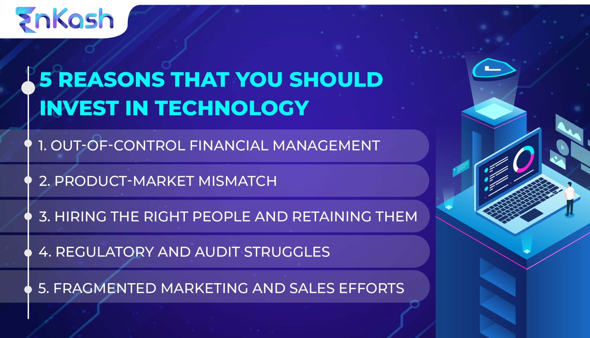 5 Reasons for Startups to Make Technology Investment | EnKash